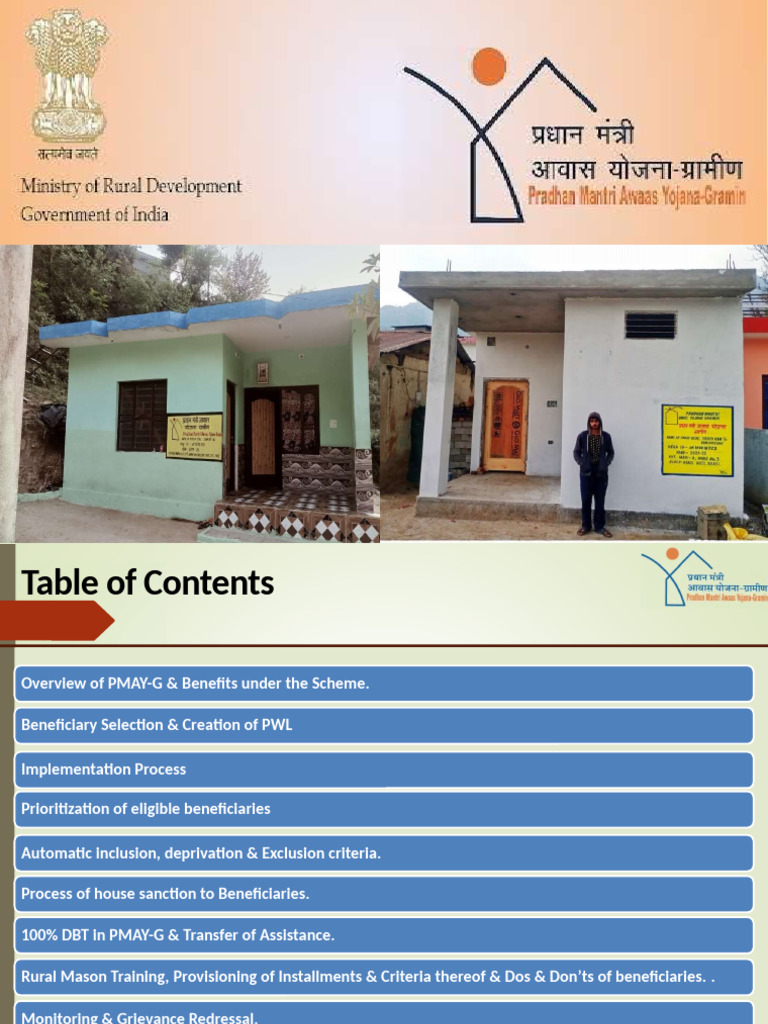 Pmay-G PPT Capacity Building PPT Ut J&K | PDF
