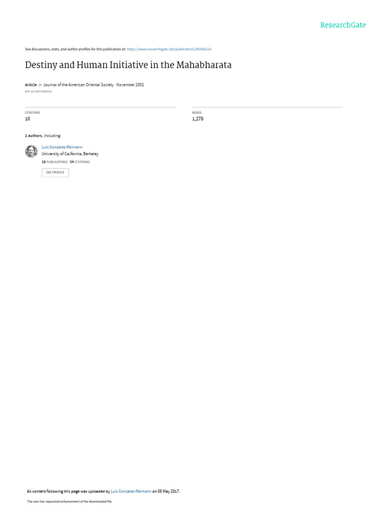 LGRReviewof Woods Destinyand Human Initiativein MBH | PDF | Karma | Destiny