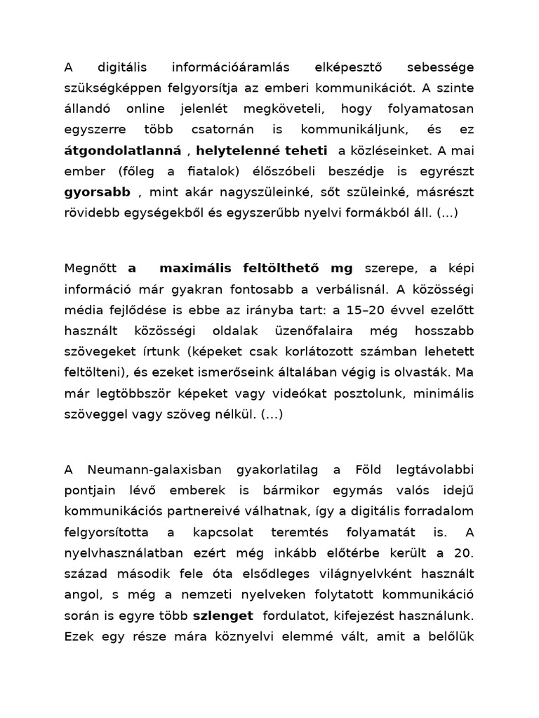 Újabb Magyar Nyelv | PDF