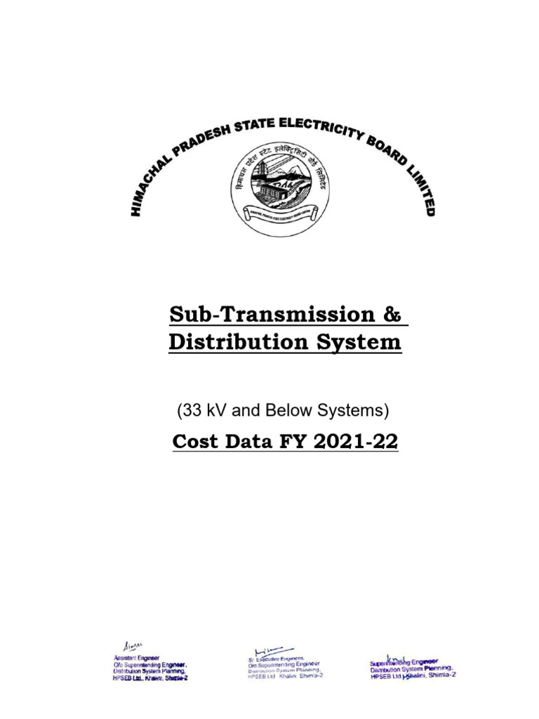 Final Cost Data 2021-22 | PDF | Electricity | Electrical Engineering