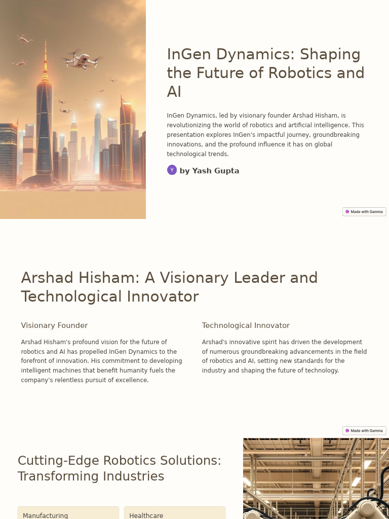 InGen-Dynamics-Shaping-the-Future-of-Robotics-and-AI | PDF | Artificial ...