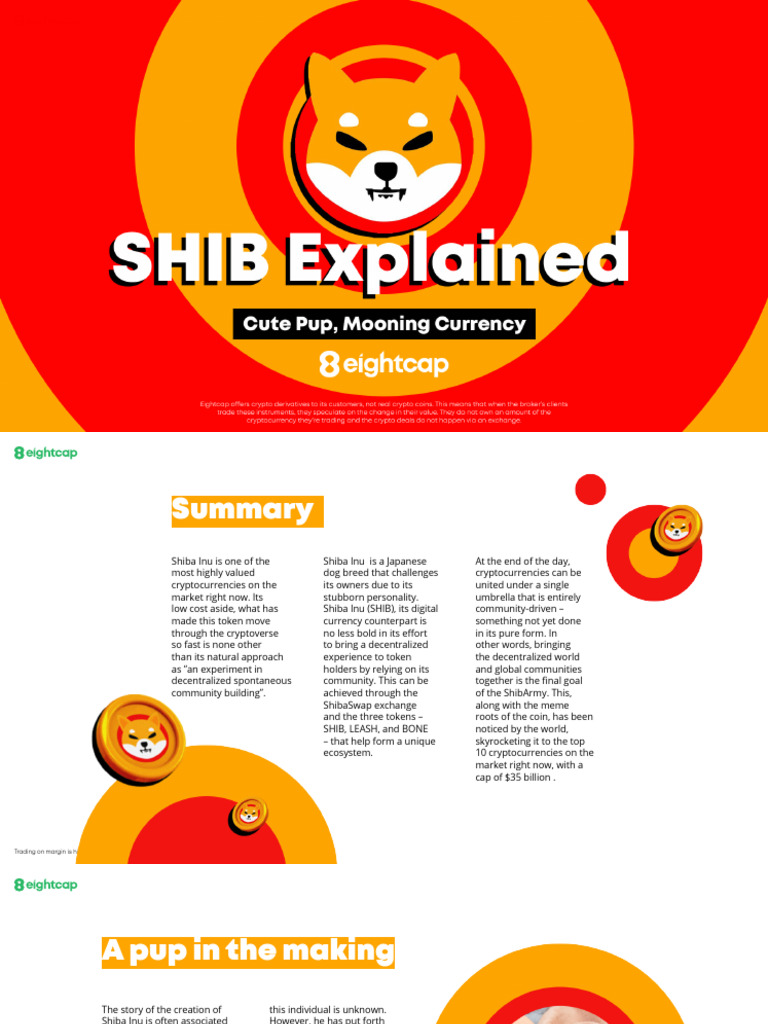 Shiba Inu Explained by Eightcap | PDF | Cryptocurrency | Applications Of Cryptography