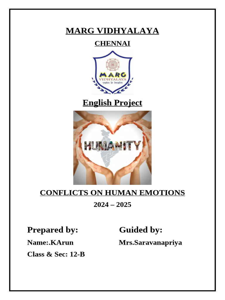 Conflicts of Human Emotions in Literature | PDF