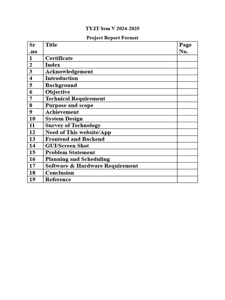 Project Report Format Sem V Pdf