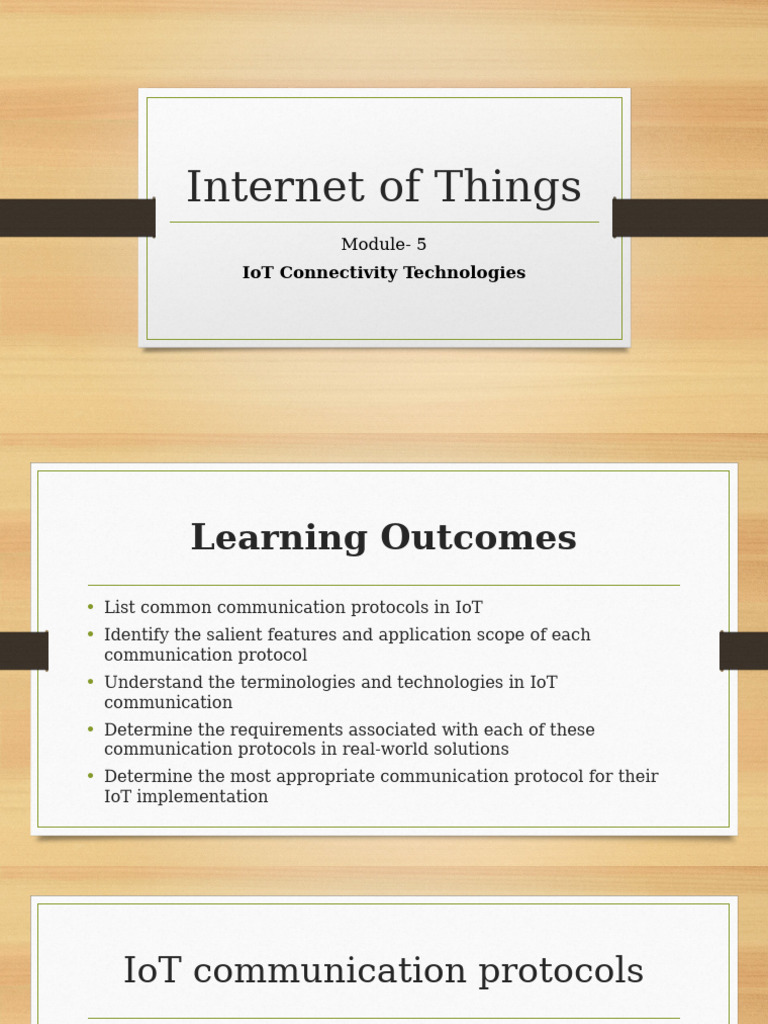 IoT Connectivity Protocols Overview | PDF | I Pv6 | Computer Network