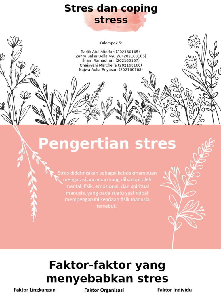 Faktor Penyebab Stres dan Copingnya | PDF