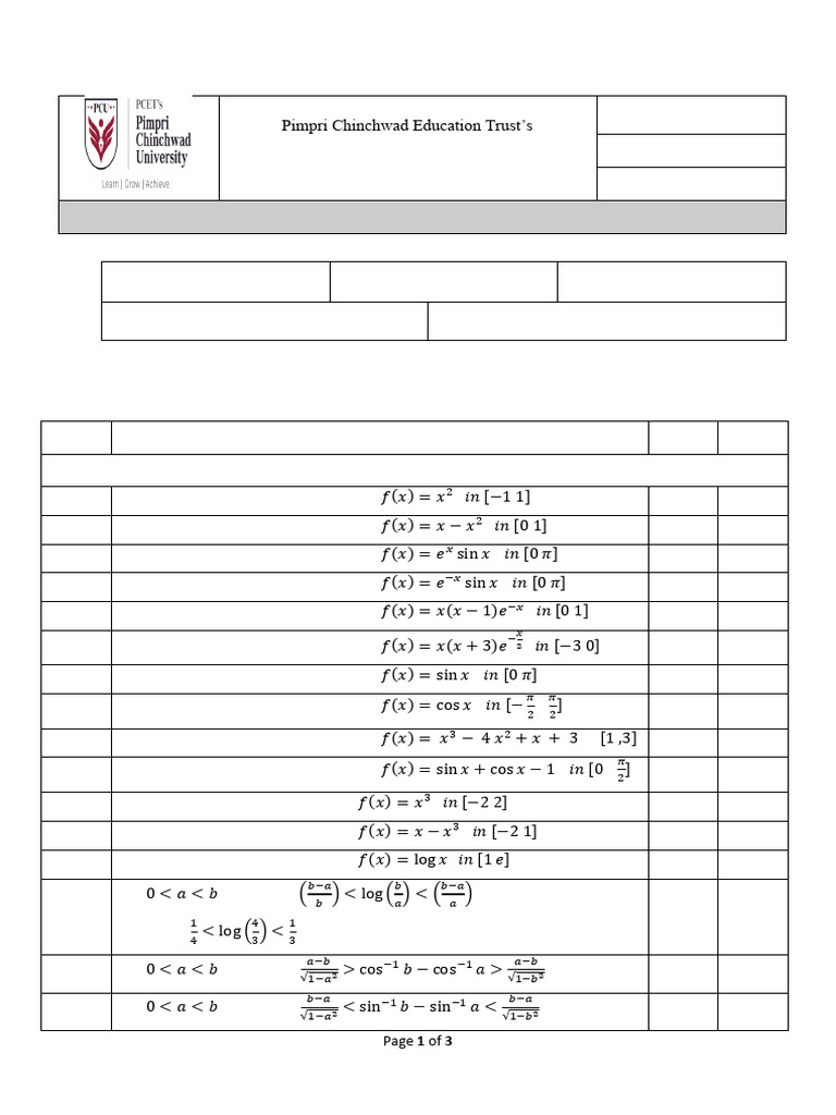 Linear Algebra & Calculus Practice Questions | PDF | Mathematical ...