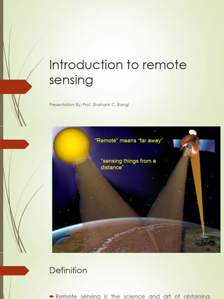 Introduction to Remote Sensing Basics | PDF