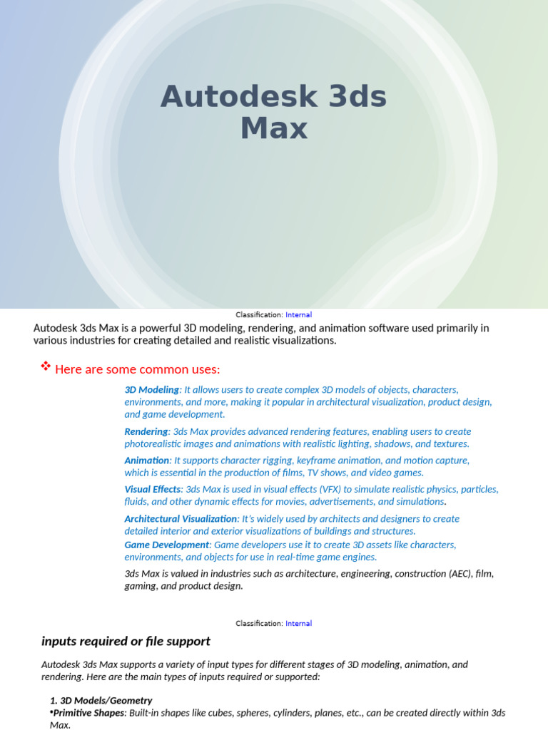 Autodesk 3ds Max | PDF | 3 D Computer Graphics | 3 D Modeling