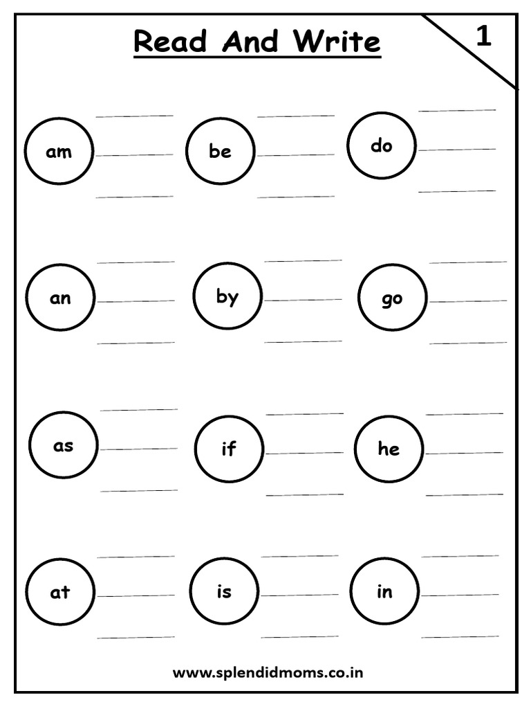 Two Letter Words Activity Worksheet | PDF