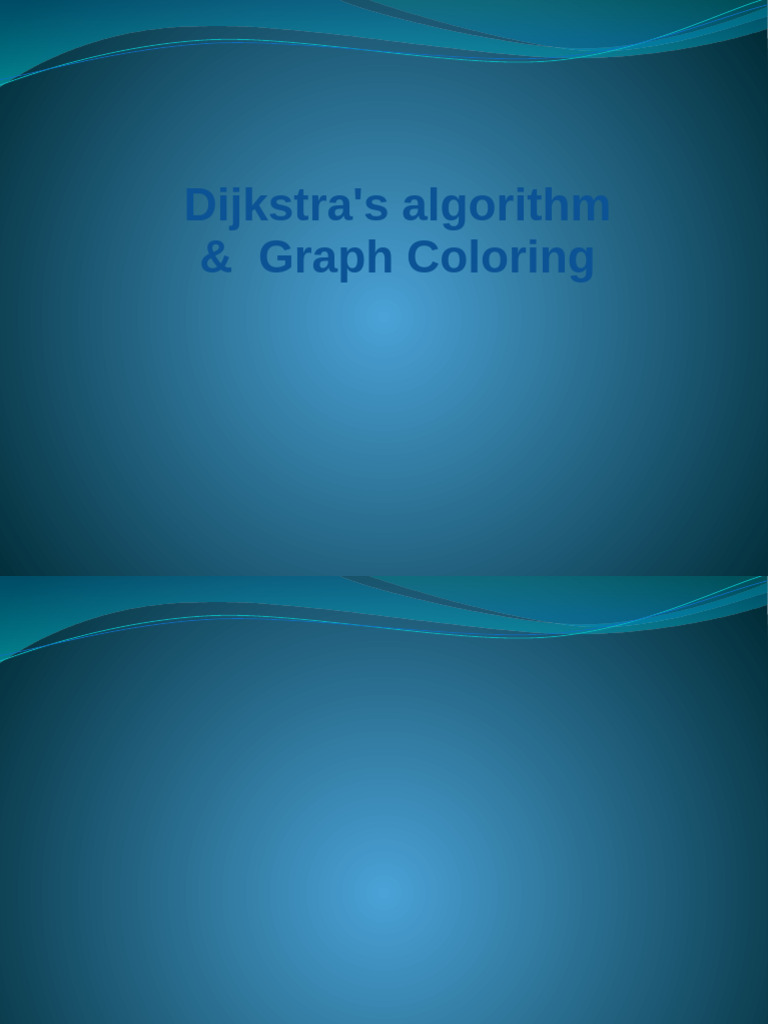 Dijkstra's Algorithm and Graph Coloring | PDF | Vertex (Graph Theory ...
