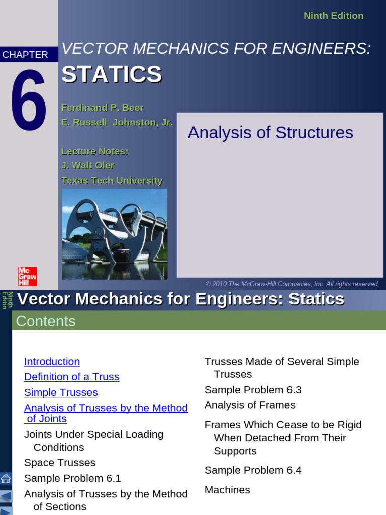 Truss Analysis in Engineering Statics | PDF | Truss | Force