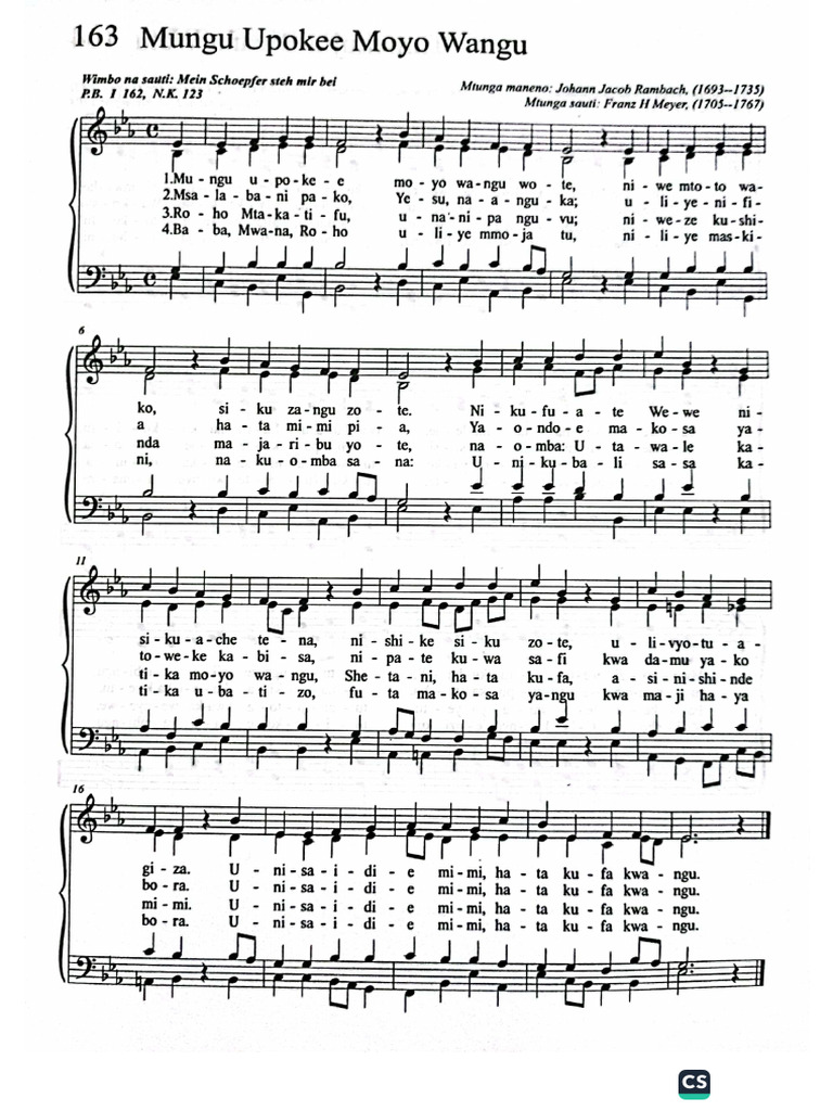 TMW 163 - Mungu Upokee Moyo Wangu | PDF