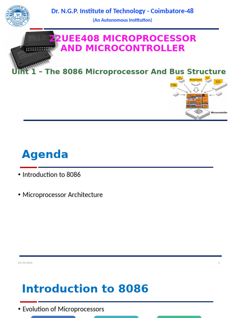 MPMC U1-Introduction 8086 Architecture | PDF | Central Processing Unit | Computer Hardware