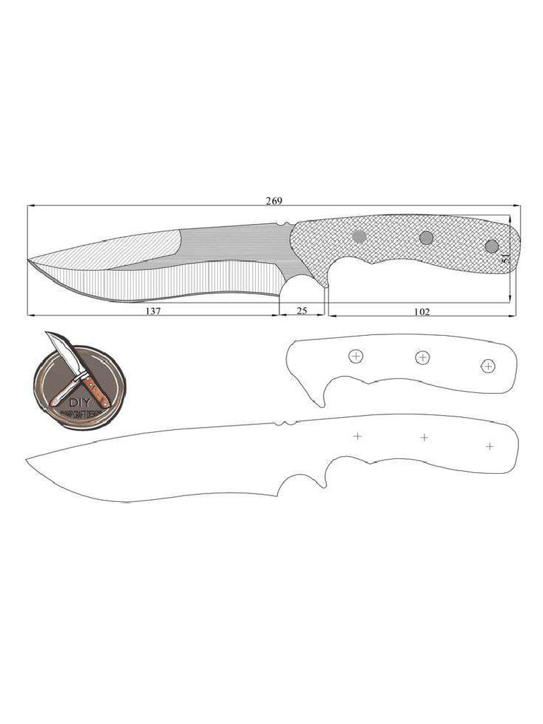 Elegant Fillet Knife Template | PDF