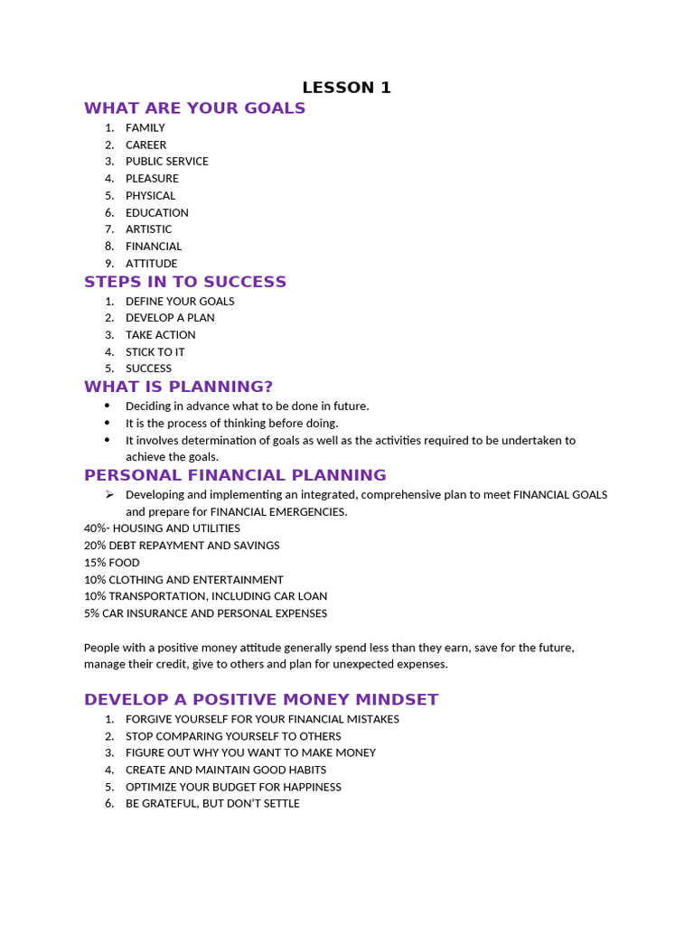 Personal Financial Planning Guide | PDF | Credit Card | Economies