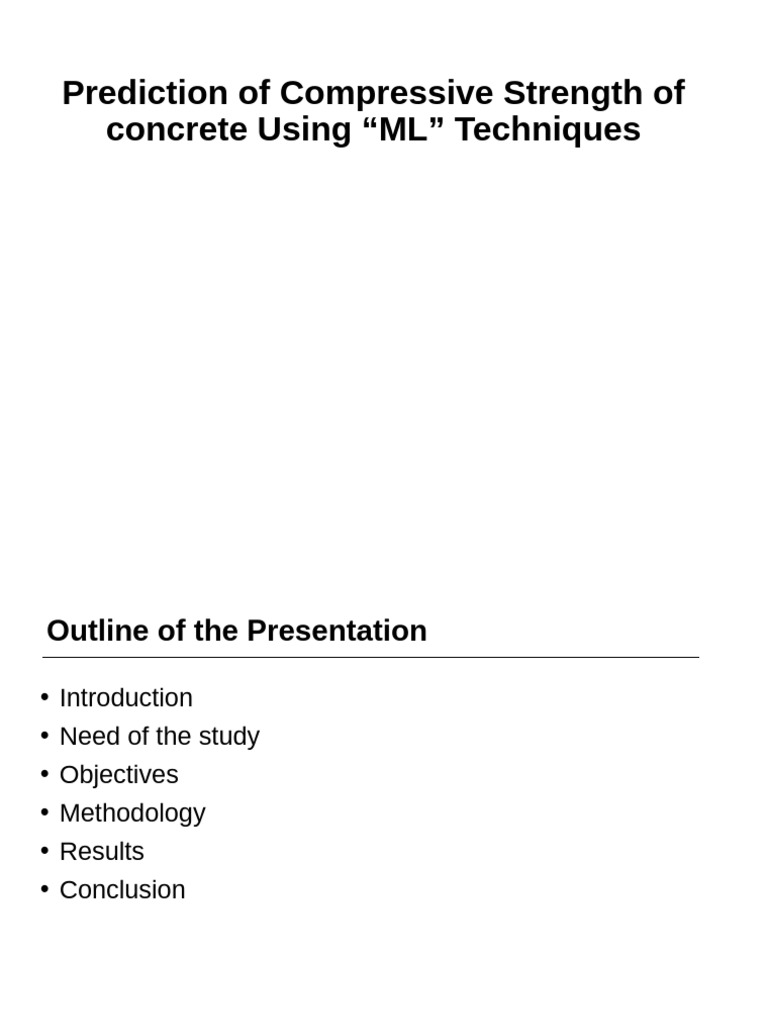 Prediction of Compressive Strength of Concrete Using ML Techniques ...
