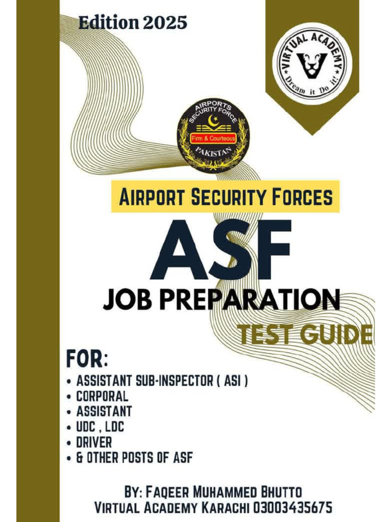 ASF ASI & Carporal Past Papers | PDF