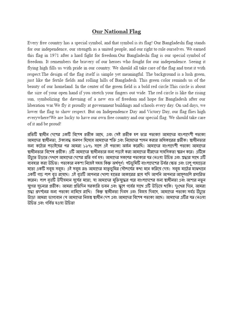 Our National Flag | PDF