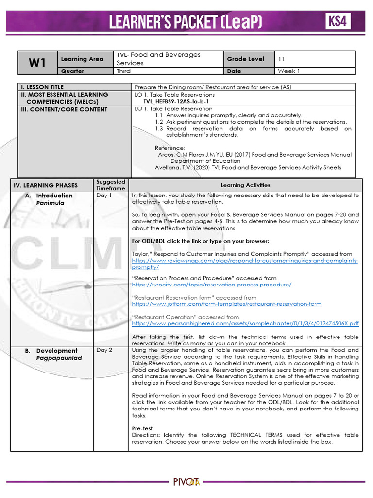 FBS Week 1 Grade 11 Leap | PDF | Credit Card | Learning