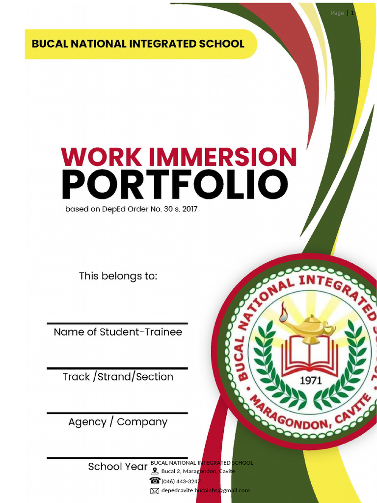 SHS Work Immersion Guide | PDF | Job Interview