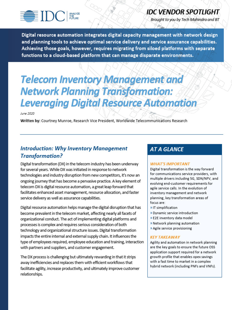 Telecom Inventory Management and Network Planning Transformation | PDF ...