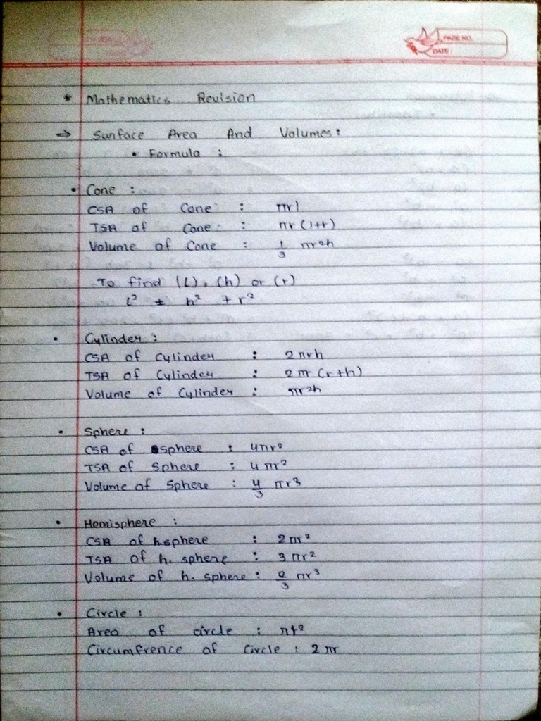 Maths Formula and Identity | PDF