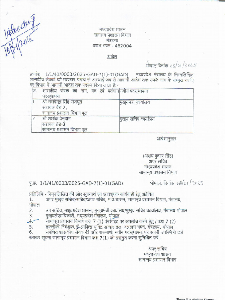 Gad Order 41080125 | PDF