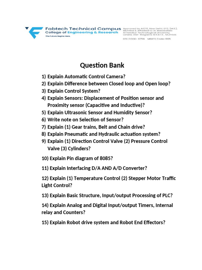 Question Bank Mcs | PDF