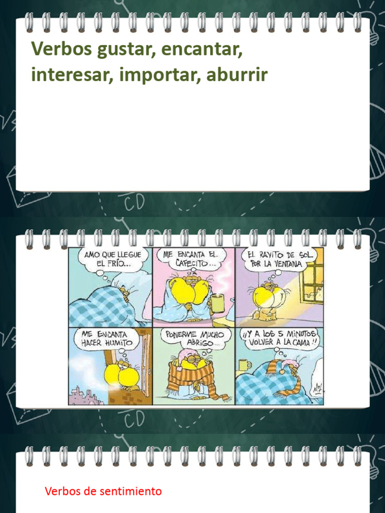 Verbos Gustar, Encantar, Interesar, Importar | PDF