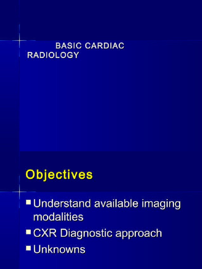 Cardiac radiology | PDF