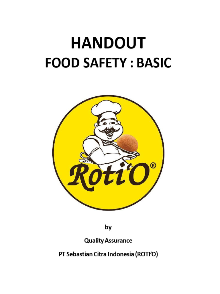 Handout Food Safety Basic 2024 Rev | PDF
