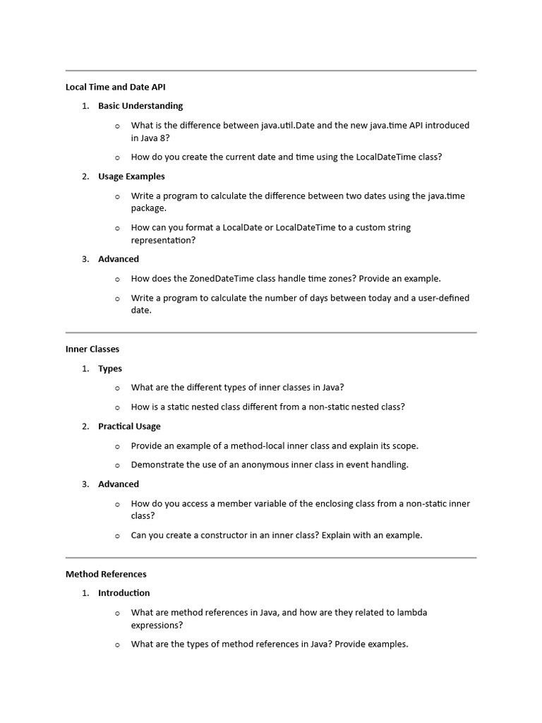 Advanced Questions Pdf Class Computer Programming Anonymous Function