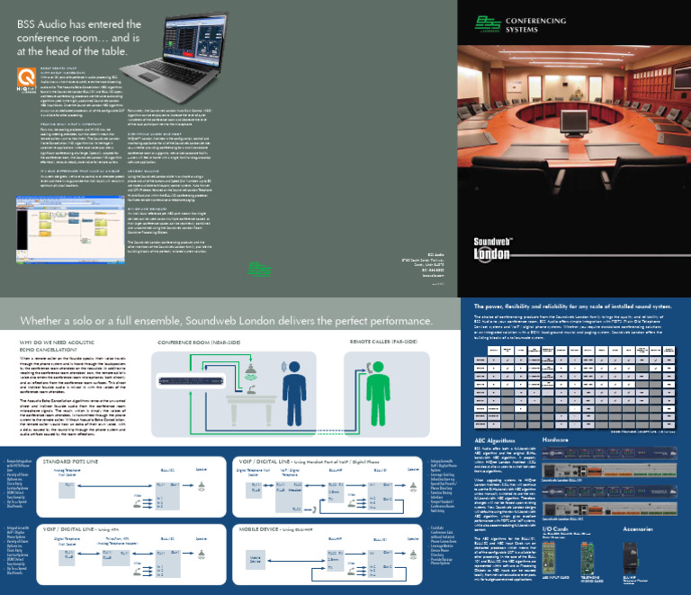 BSS Audio Soundweb London Conferencing Brochure | PDF | Telephone ...