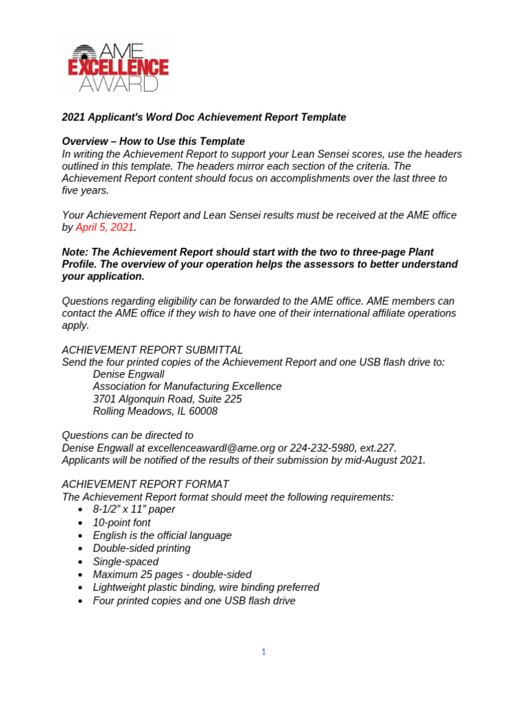 excellence_award_achievement_report_template_2021_final | PDF ...