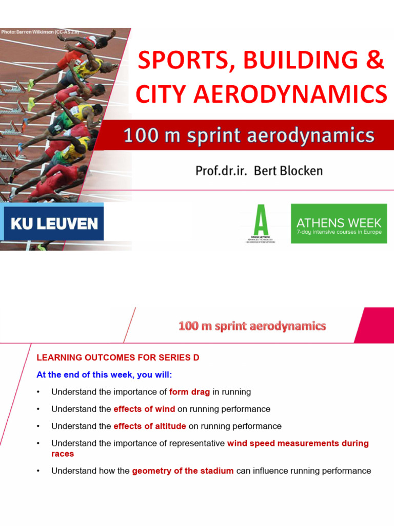 Aerodynamics in Sprint Running Performance | PDF | Drag (Physics ...