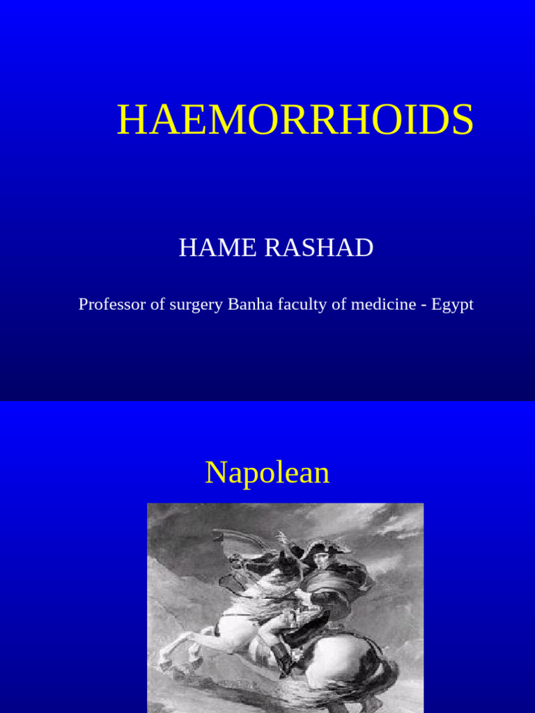 Haemorrhoids The Lect | PDF | Hemorrhoid | Vein