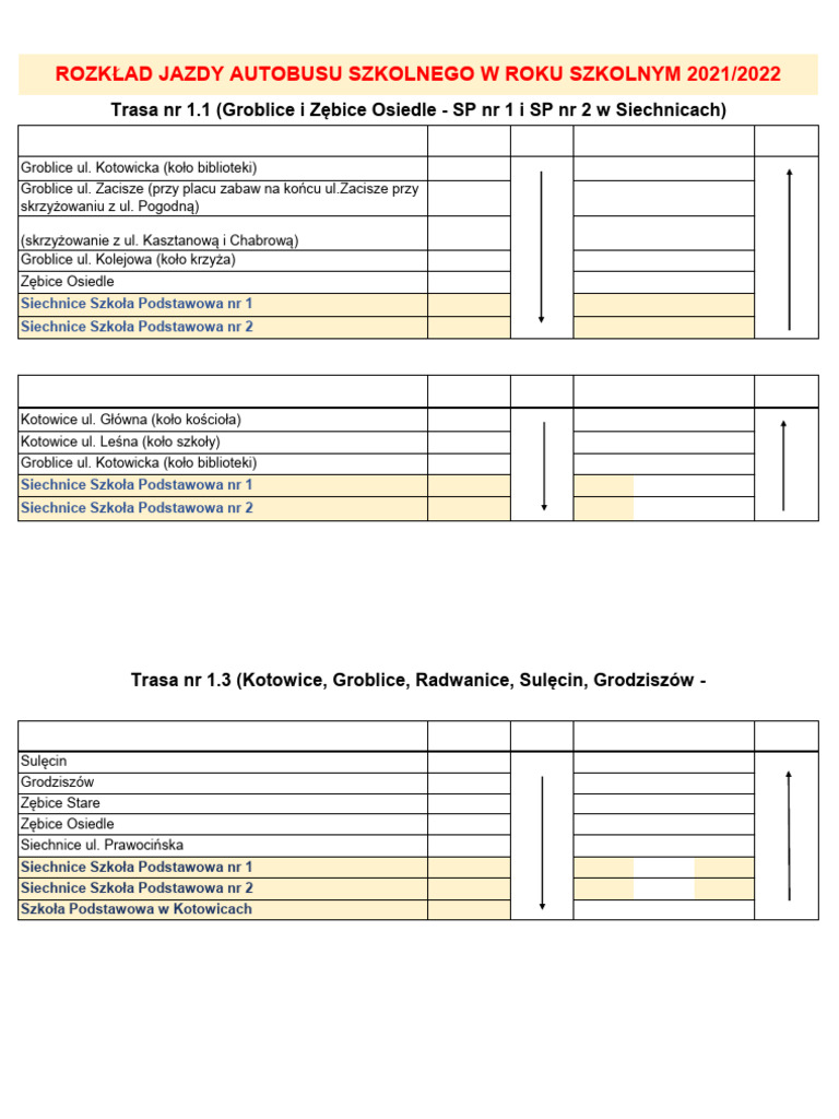 sp1 sp2 Przedszkole Trasa 1.1 1.2 1.3 16.09.21 | PDF