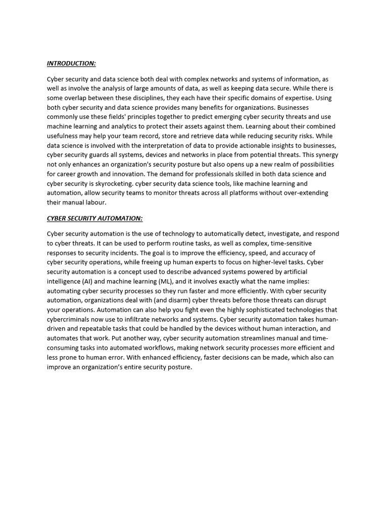 Data Science in Cyber Security | PDF | Computer Security | Security