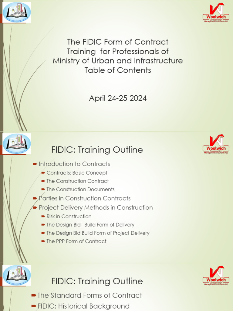 The FIDIC Form of Contract April 24 2024 Final | PDF | Public–Private ...