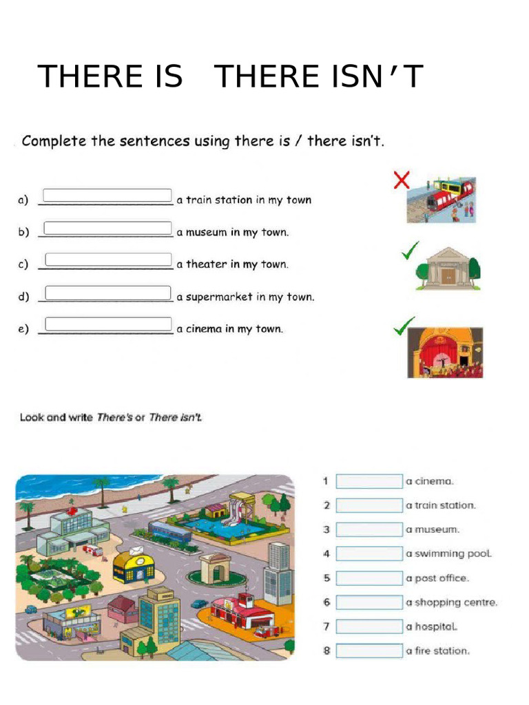 There Is There Isn't Practice 2 | PDF