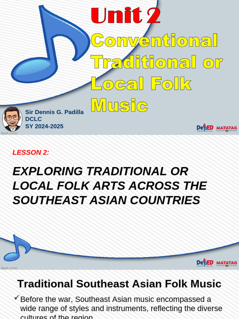 Southeast Asian Traditional Folk Arts | PDF | Southeast Asia | Folk Music