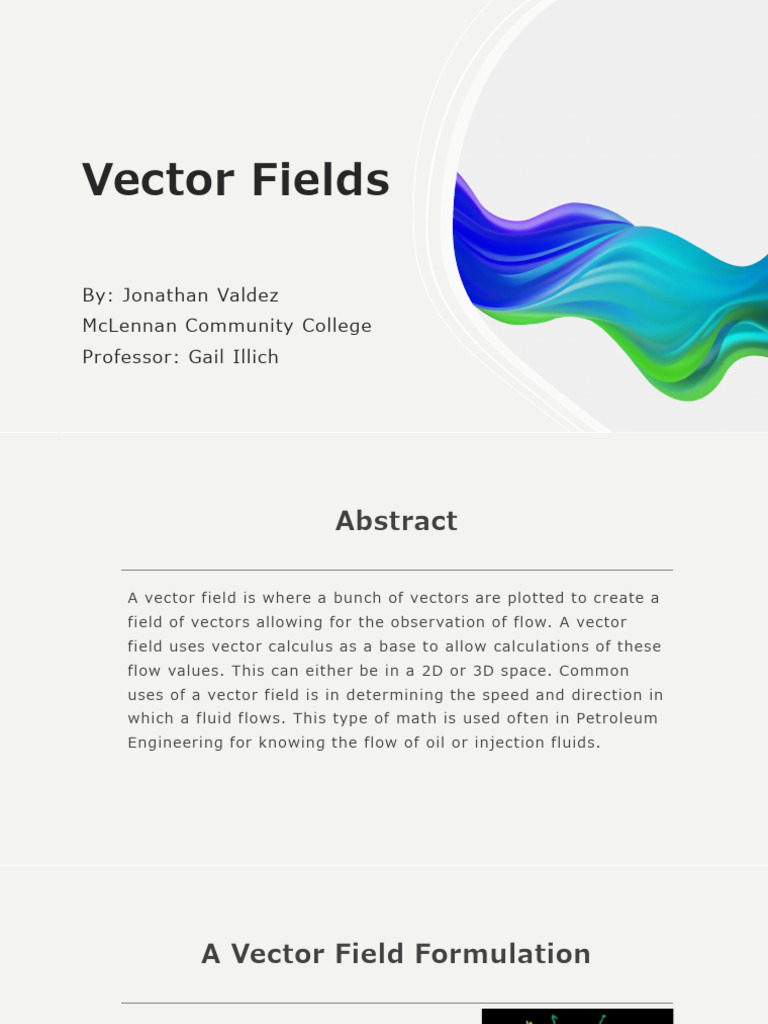 Understanding Vector Fields in Calculus | PDF | Euclidean Vector ...