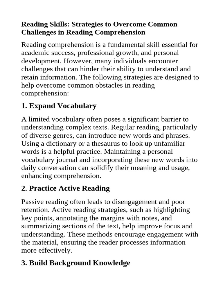 Blank 10 | PDF | Reading Comprehension | Cognitive Science