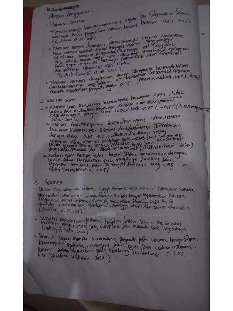 Alasan Penggunaan Bahan KLP 1 B23 | PDF