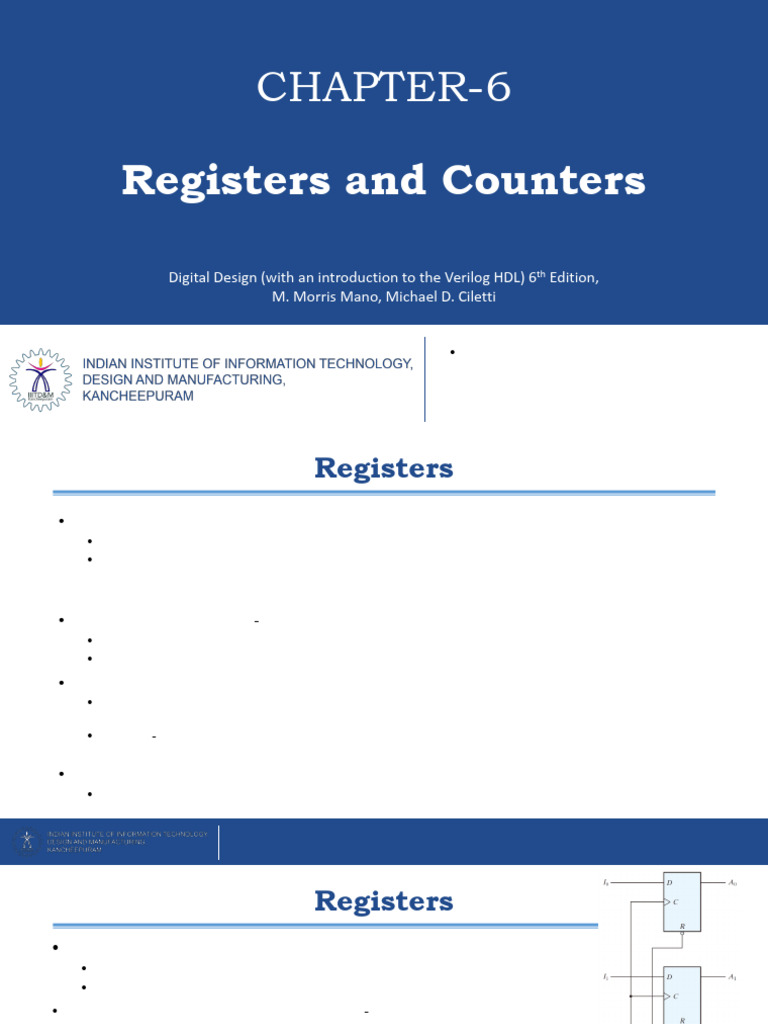 Registers and Counters | PDF | Digital Technology | Computer Engineering