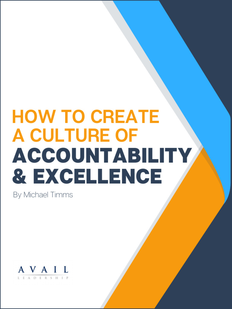 Culture of Accountability and Excellence White Paper | PDF | Accuracy ...