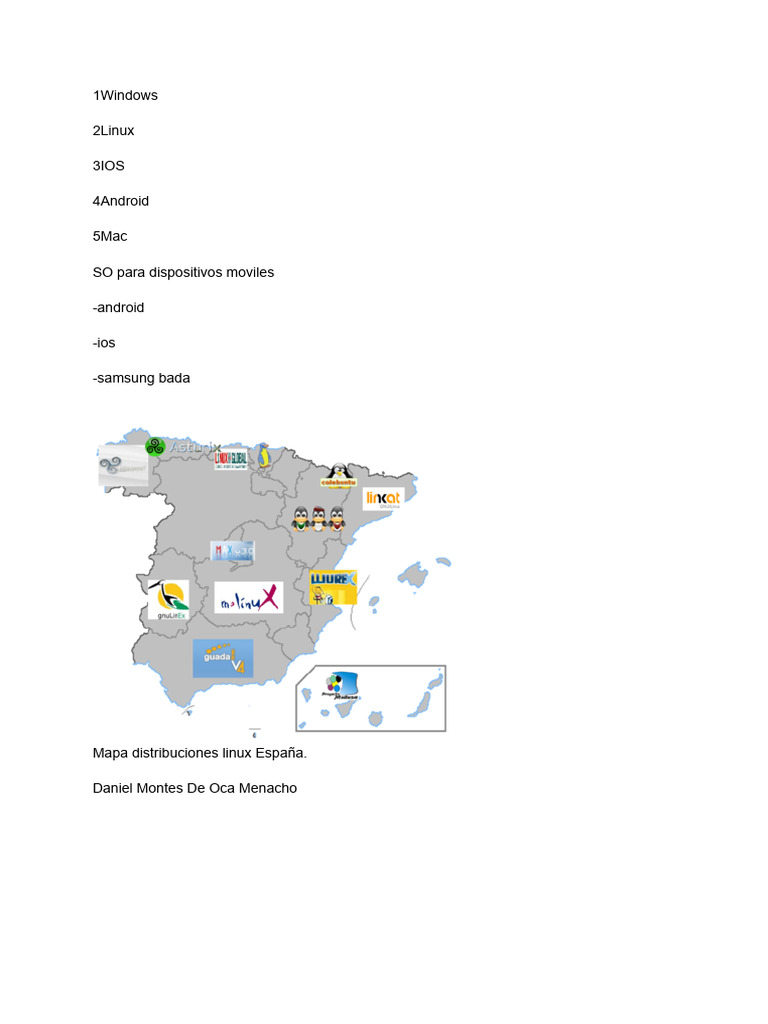 1windows 2linux 3ios 4android 5mac SO para Dispositivos Moviles ...