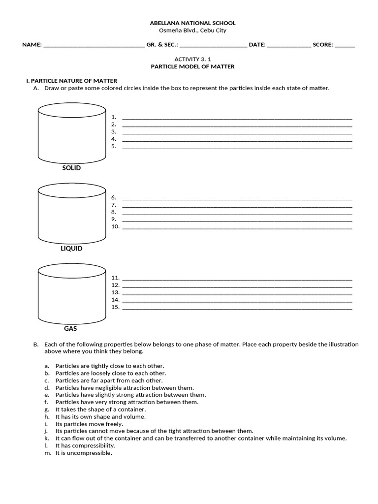 Understanding Particle Model of Matter | PDF | Water | Water Vapor