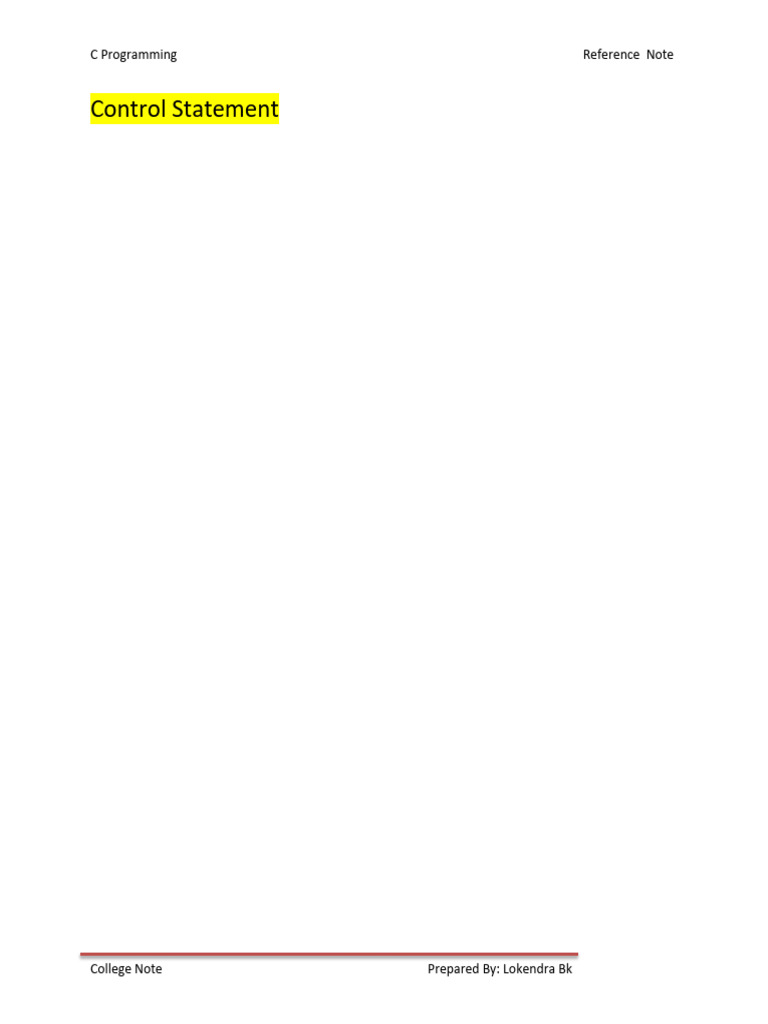 UNIT 5control Statement Structure by Sir | PDF | Control Flow | Software Engineering